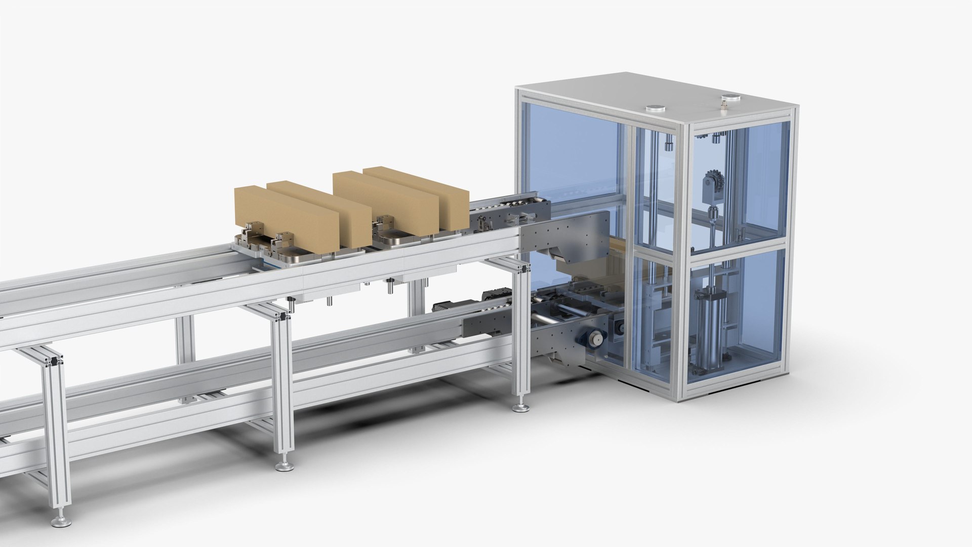 High-Speed Chain Loop Loading And Unloading Conveyor 3D - TurboSquid ...