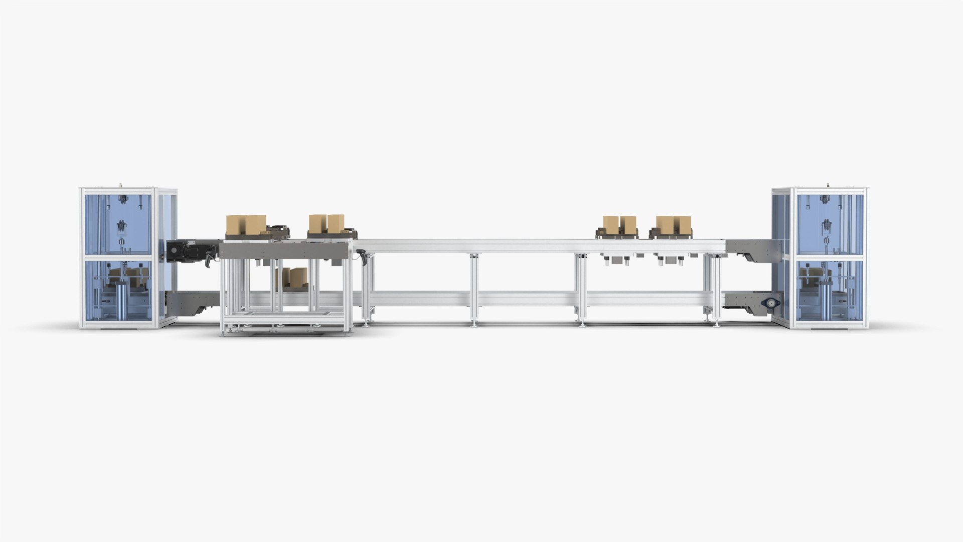 High-Speed Chain Loop Loading And Unloading Conveyor 3D - TurboSquid ...