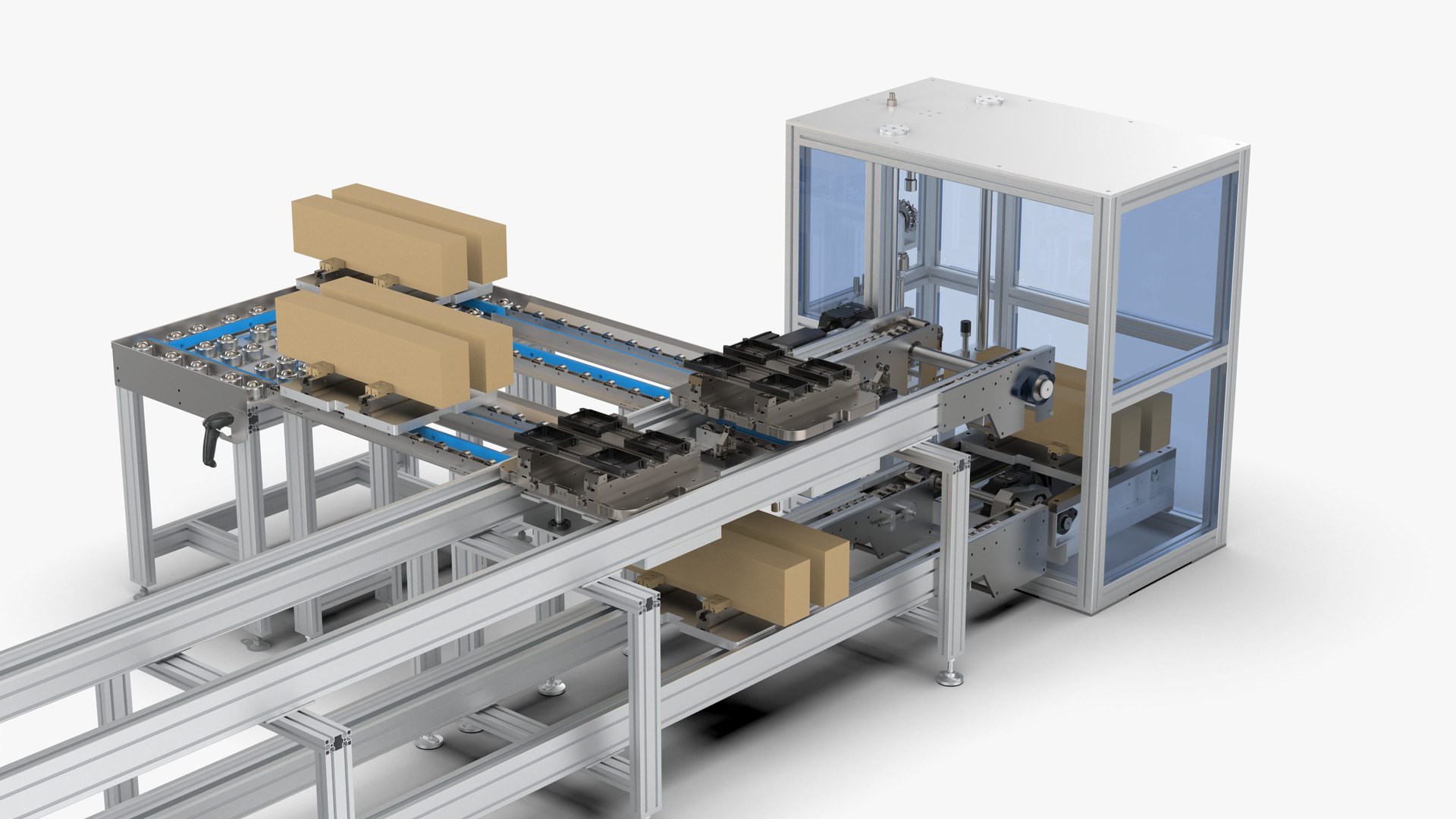 High-Speed Chain Loop Loading And Unloading Conveyor 3D - TurboSquid ...