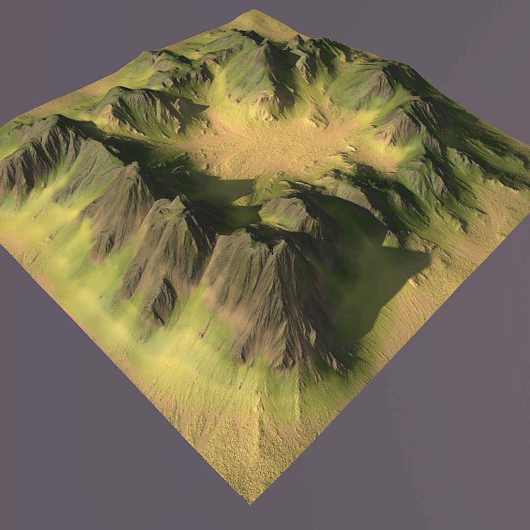 3d Model Of Mountain Games Maps
