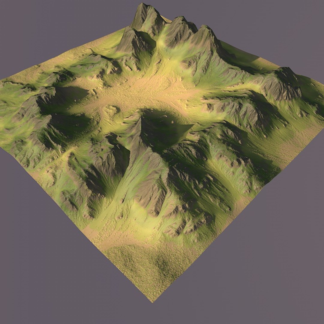 3d Model Of Mountain Games Maps