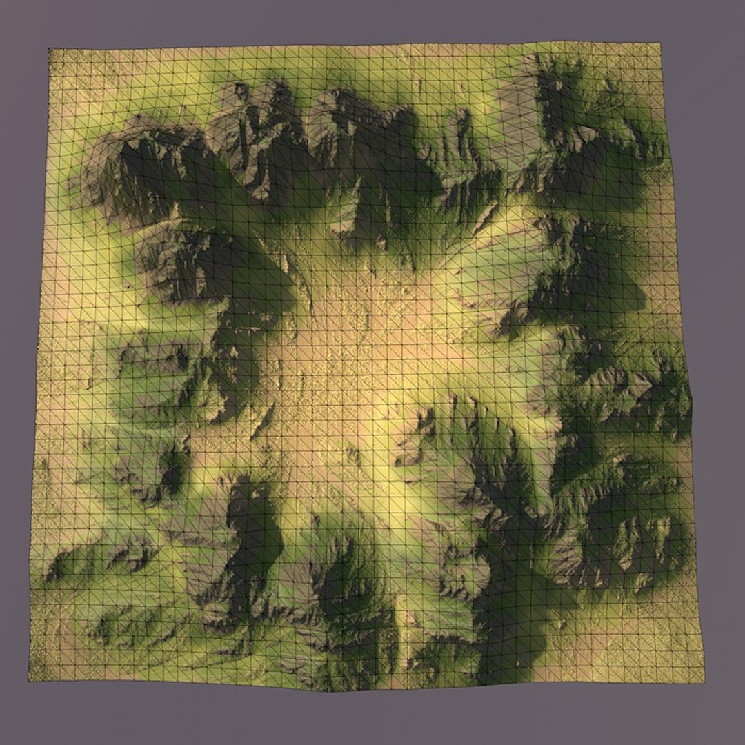 3d Model Of Mountain Games Maps