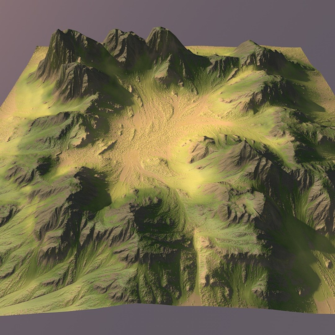 3d Model Of Mountain Games Maps