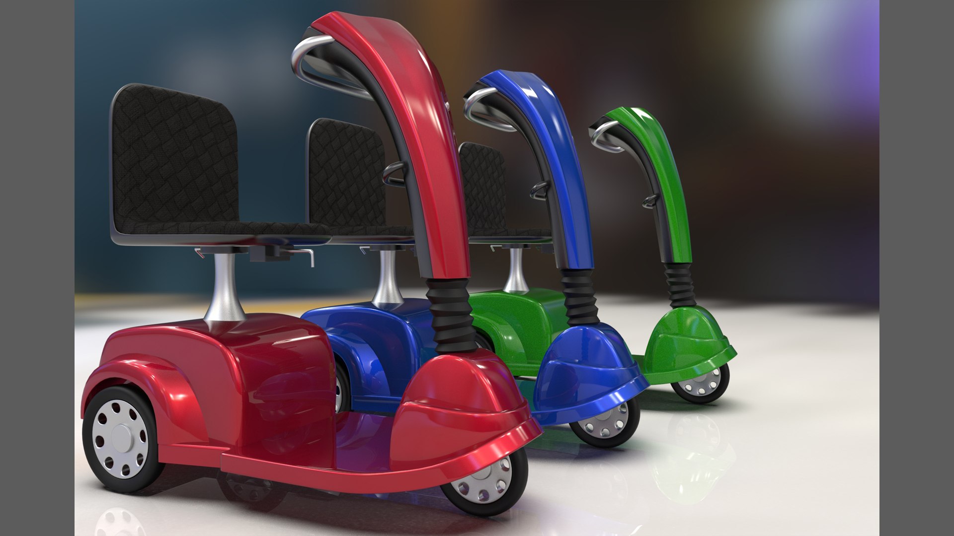 Scooty 3D Model 3D Model - TurboSquid 2288945