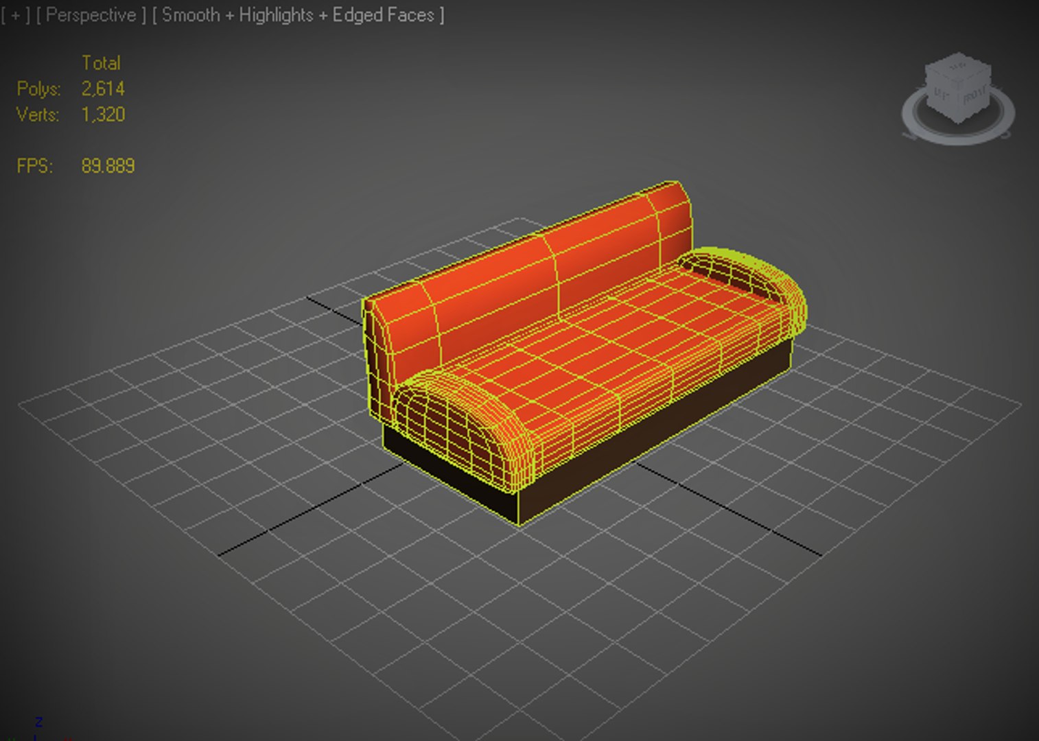 3d Simple Sofa Model