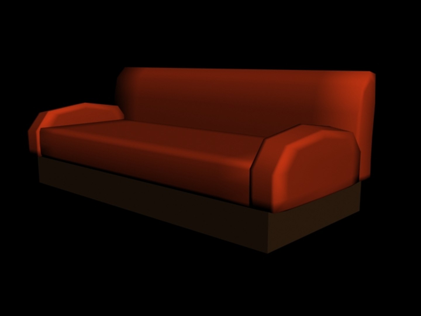 3d Simple Sofa Model