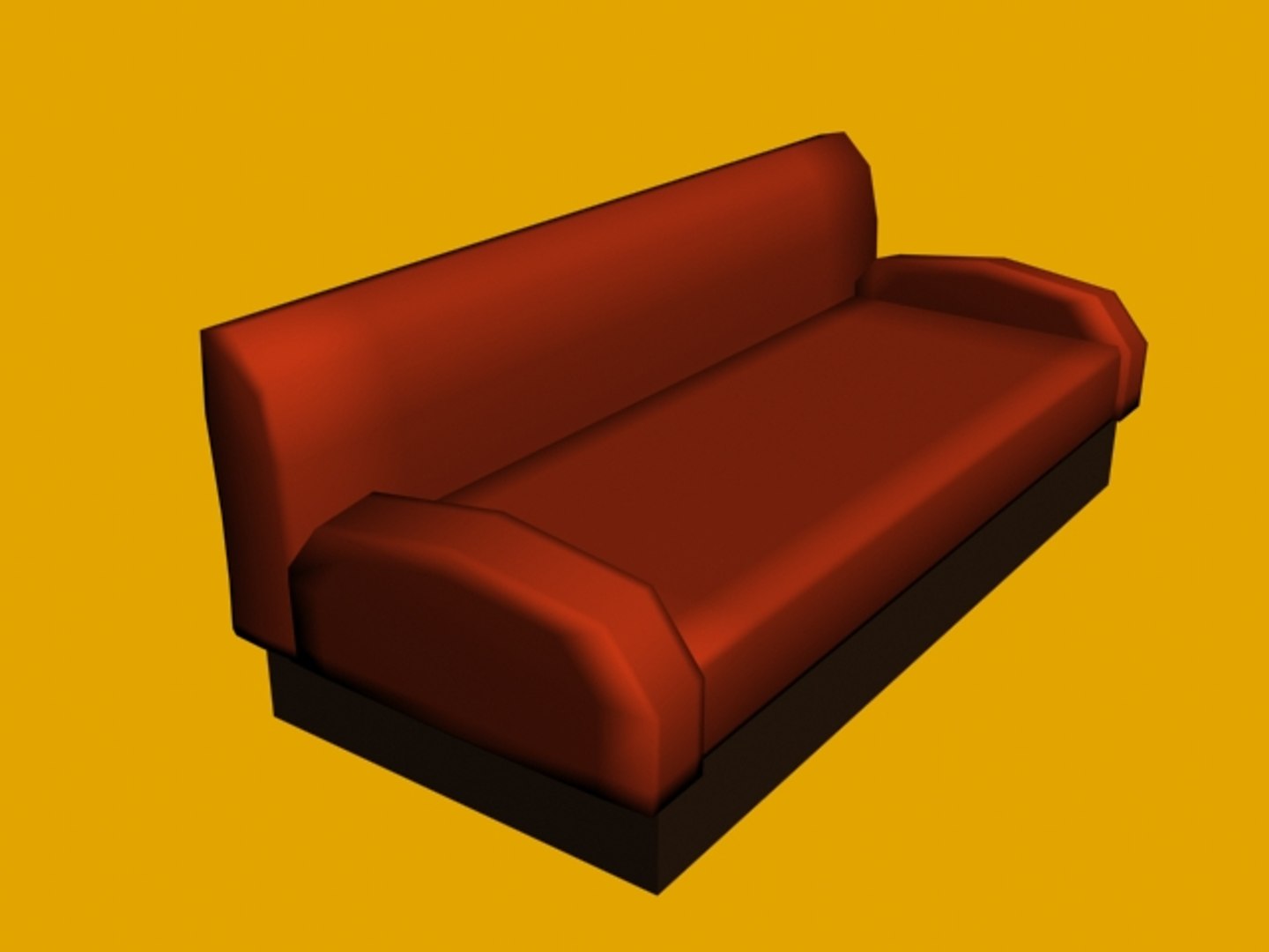 3d Simple Sofa Model