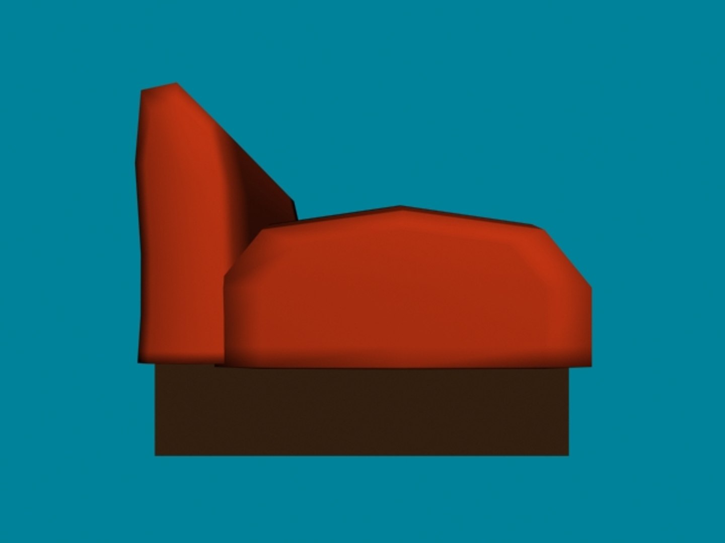 3d Simple Sofa Model