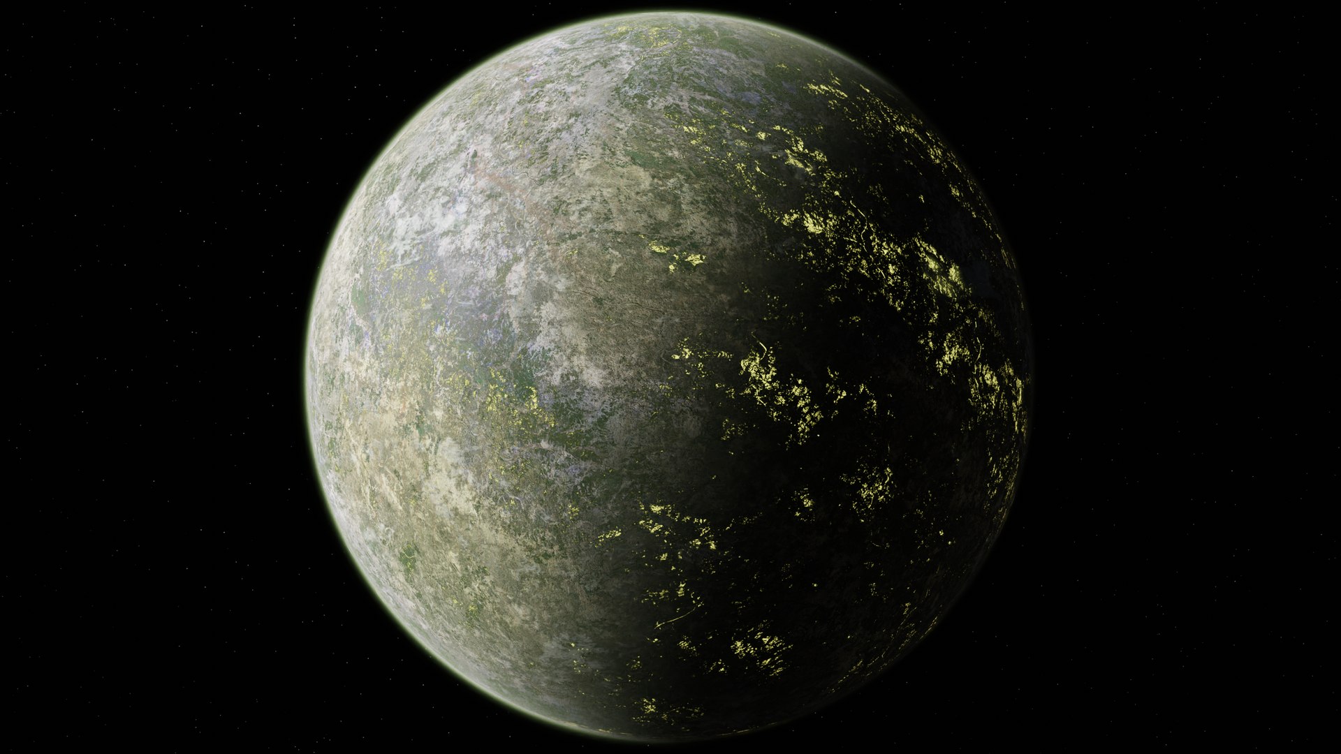 8K Alien Radioactive Planet 73D模型 - TurboSquid 1930981