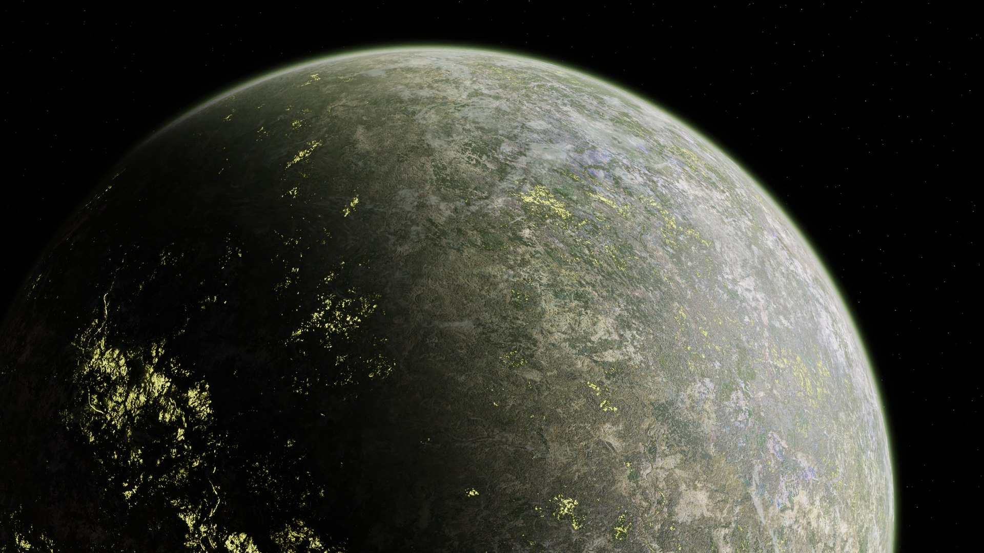8K Alien Radioactive Planet 7 3D Model - TurboSquid 1930981