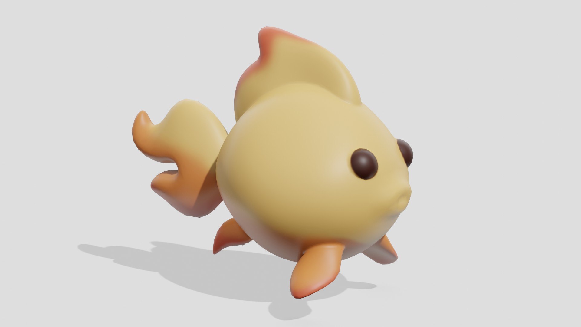3D Cute goldfish model - TurboSquid 2098894