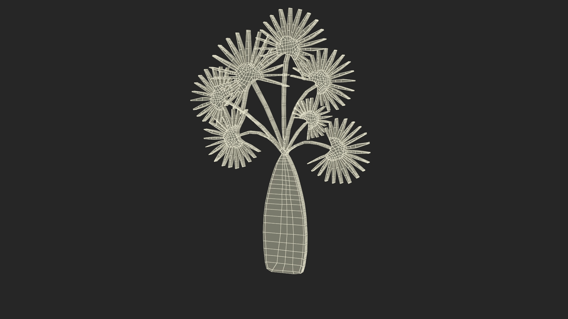 3D Date Tree Silhouette - TurboSquid 2225222
