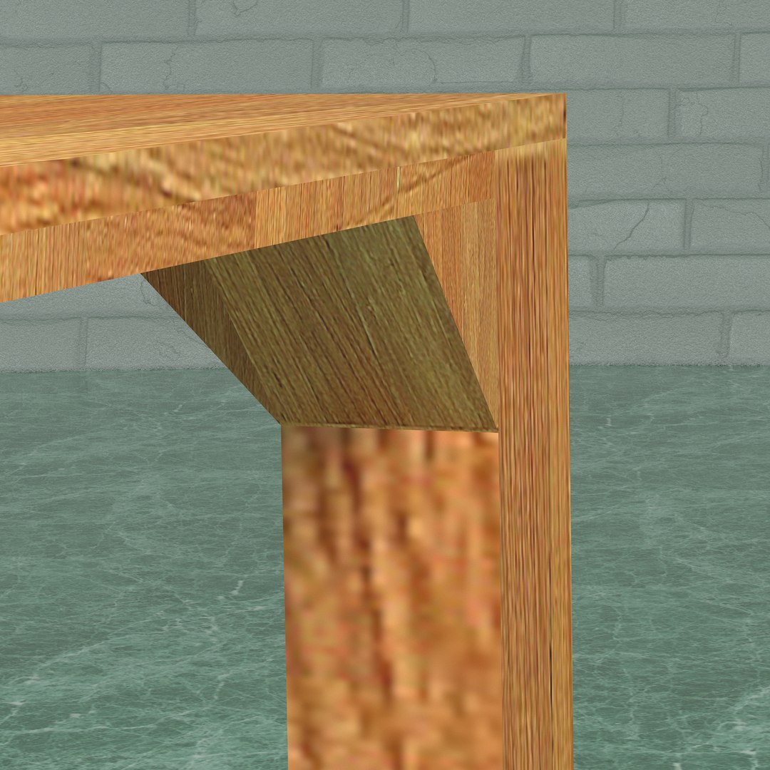 Wood Table Model - TurboSquid 2120562