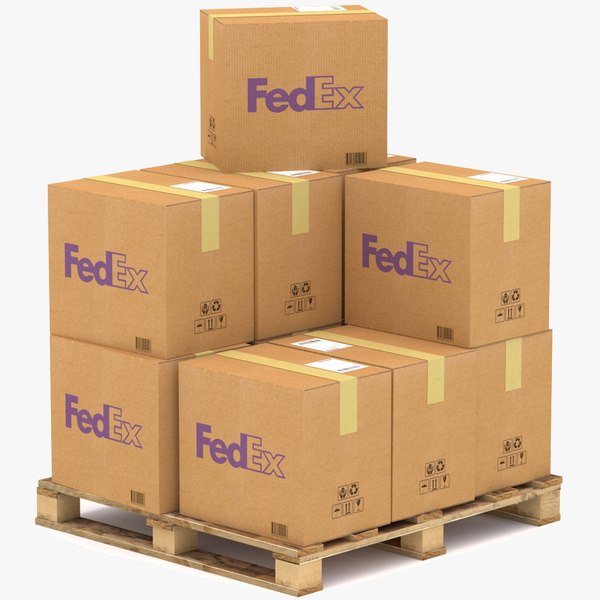 3D model Amazon Cardboard Box with Pallet - TurboSquid 1816016