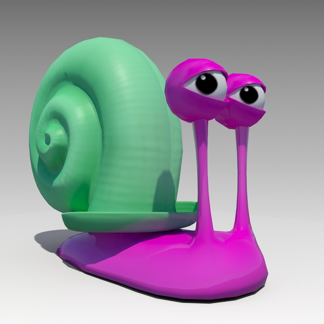 3D Snail Toon Animations - TurboSquid 1333856