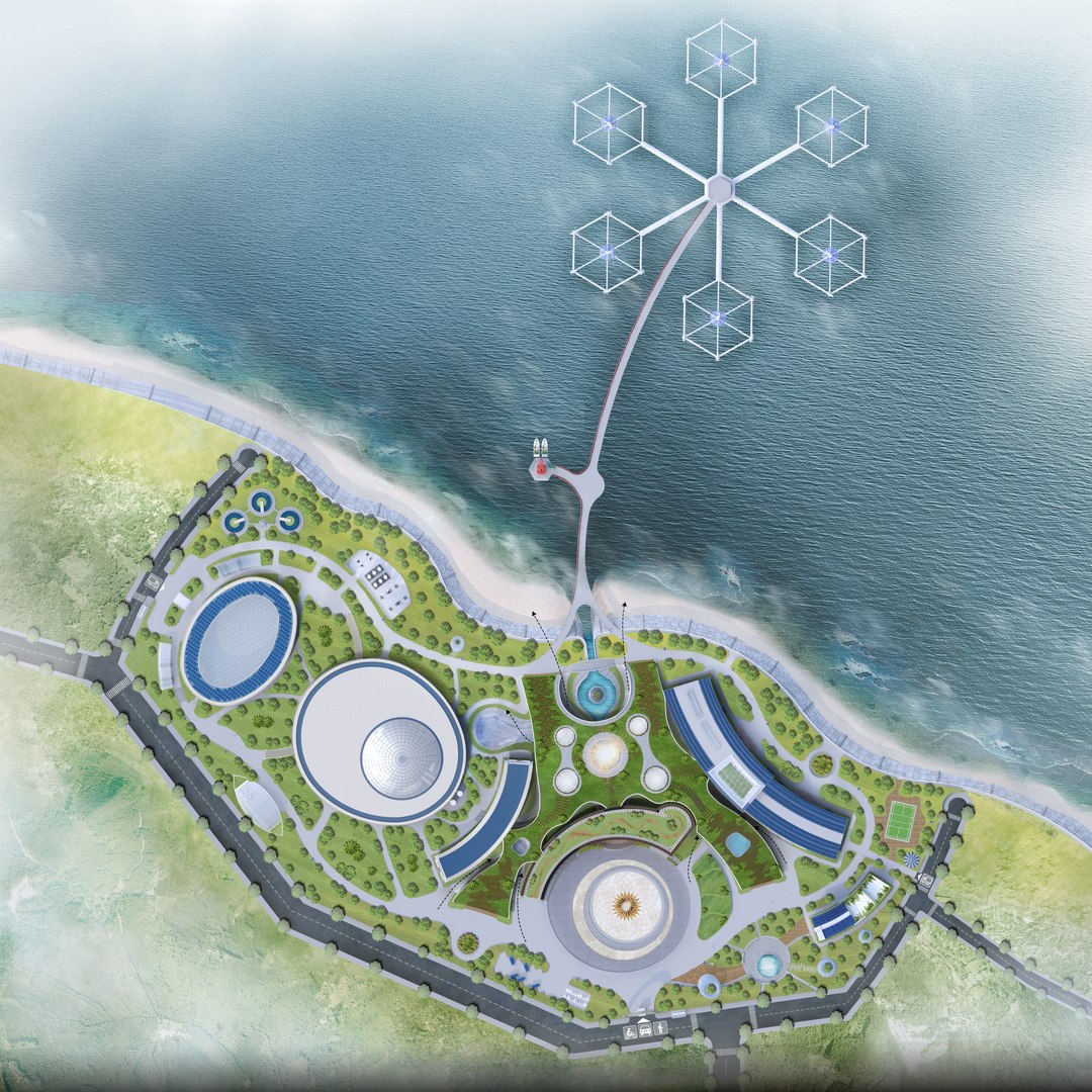 3D model Factory Island Energy - TurboSquid 2030186