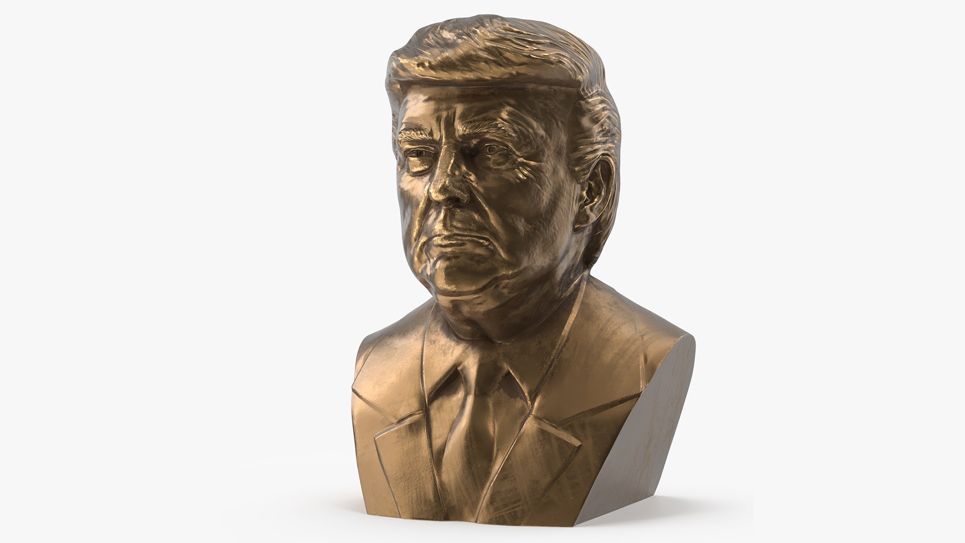 3D Bronze Bust Of Trump Model - TurboSquid 2314028