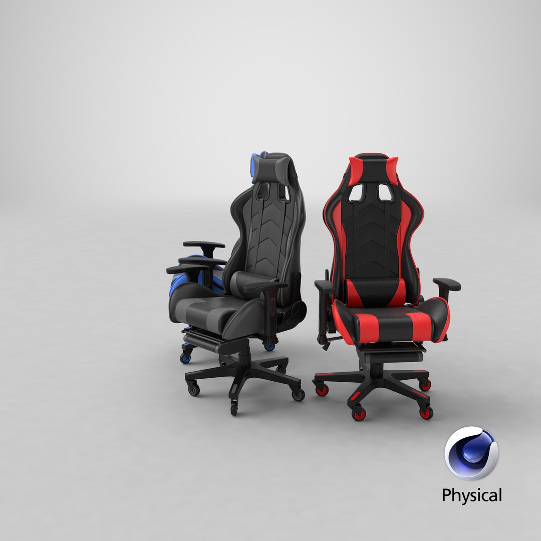 Blue Gaming Chair 3D Model - TurboSquid 1832931