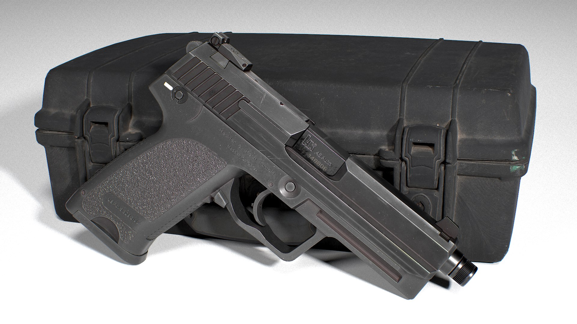 USP - TACTICAL - Heckler Koch HK 45 ACP 3D Model - TurboSquid 2143312