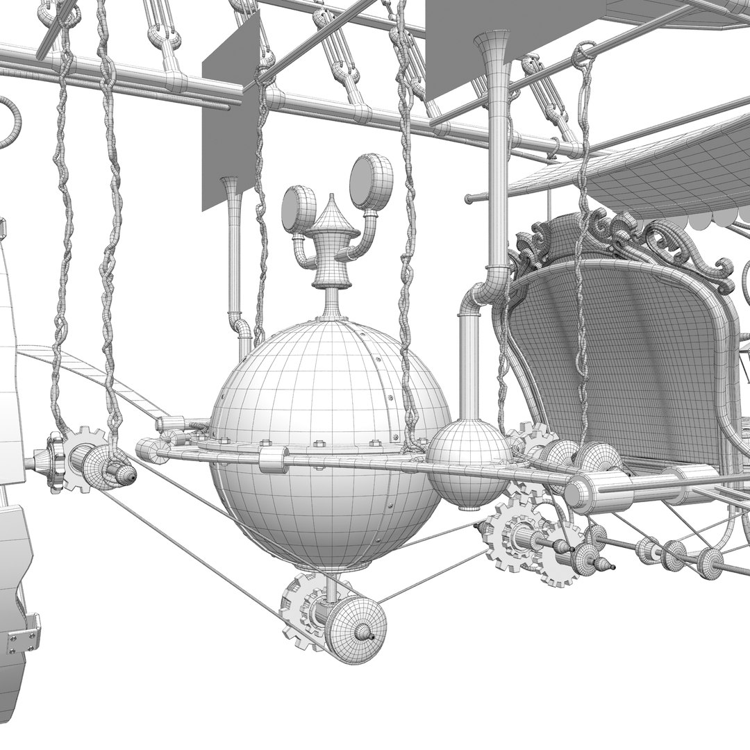 Zeppelin Steampunk 3D model - TurboSquid 2172531