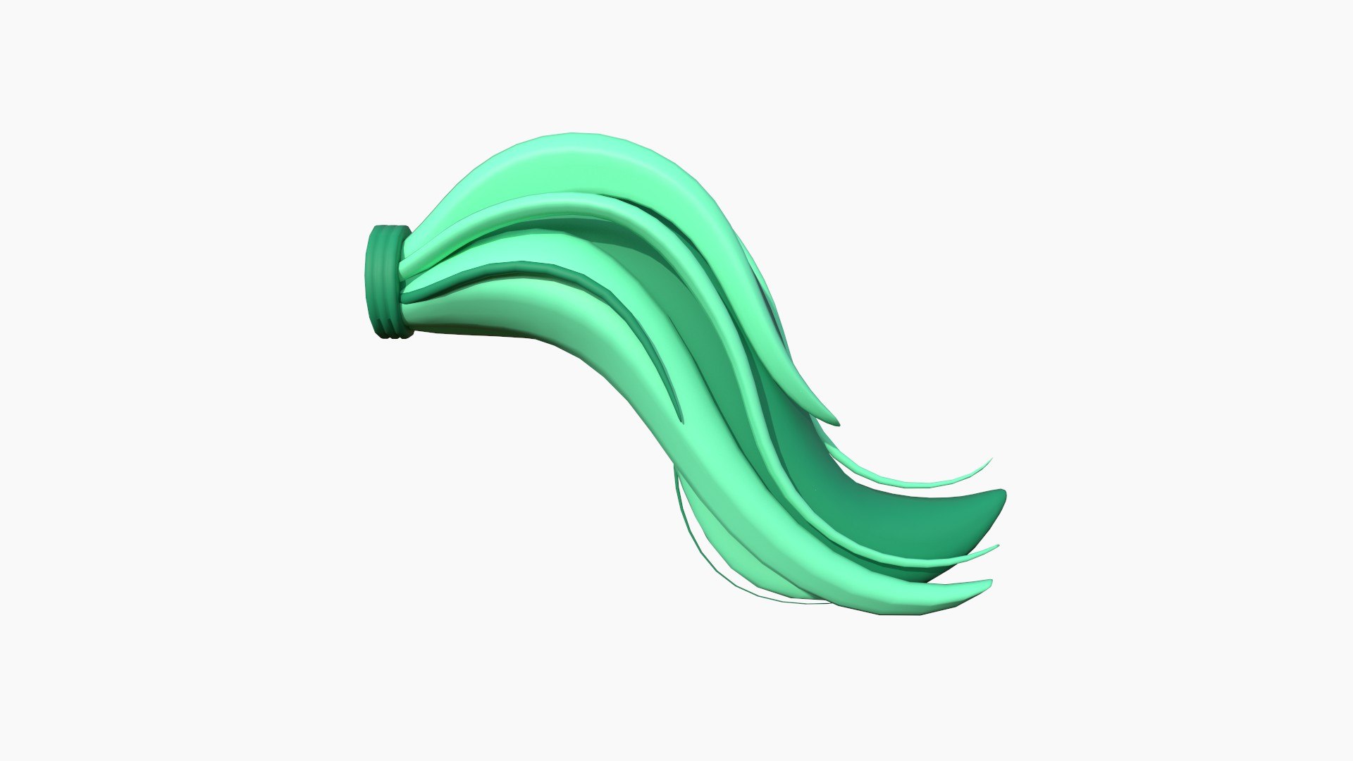 3D Furry Tail A07 Green - Headband Character Design - TurboSquid 2103017