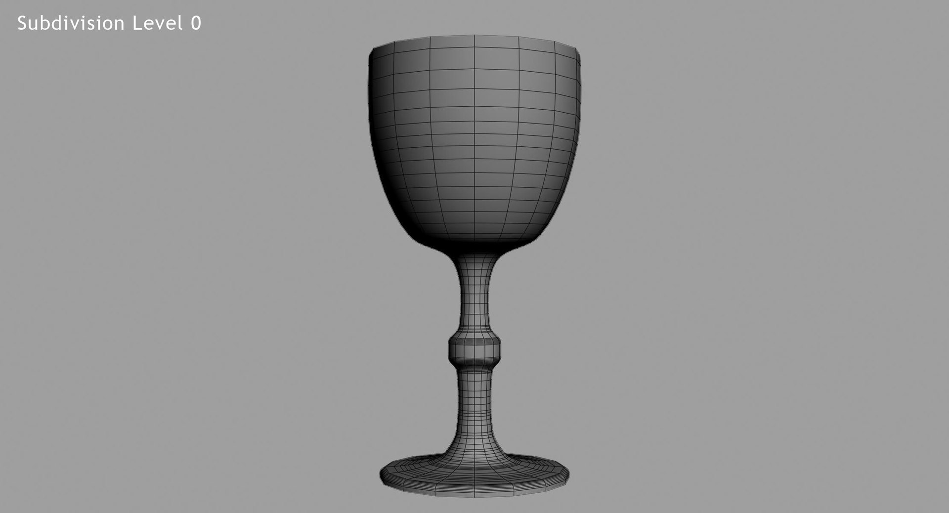 3d Silver Medieval Cup