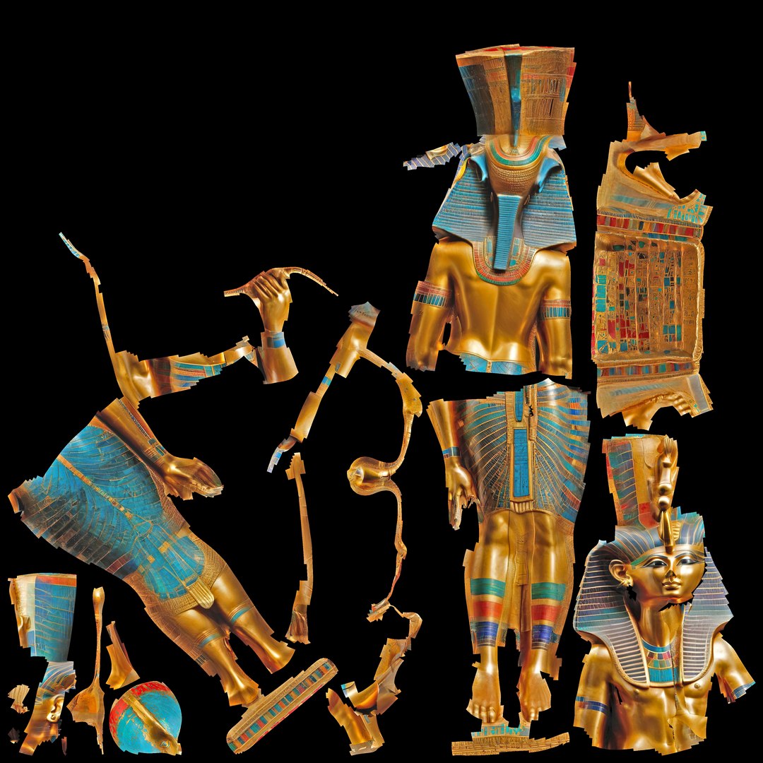 Ancient Egyptian Sculptures Model - TurboSquid 2308733