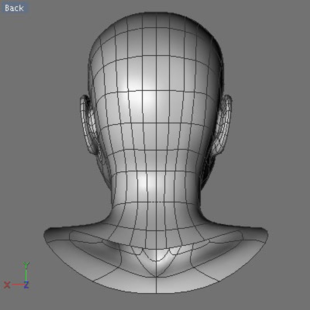 Cate Human Female Head Dxf