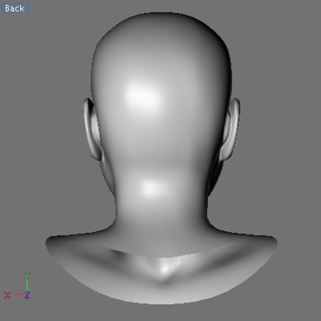 Cate Human Female Head Dxf