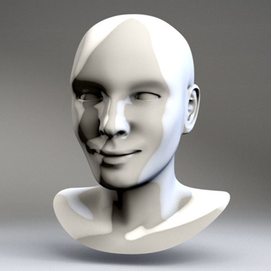 Cate Human Female Head Dxf