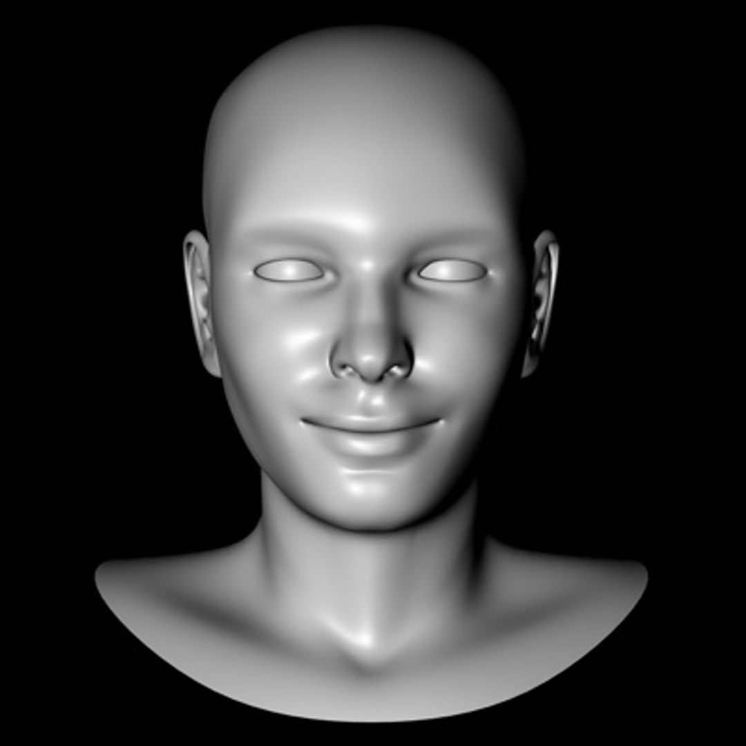 Cate Human Female Head Dxf