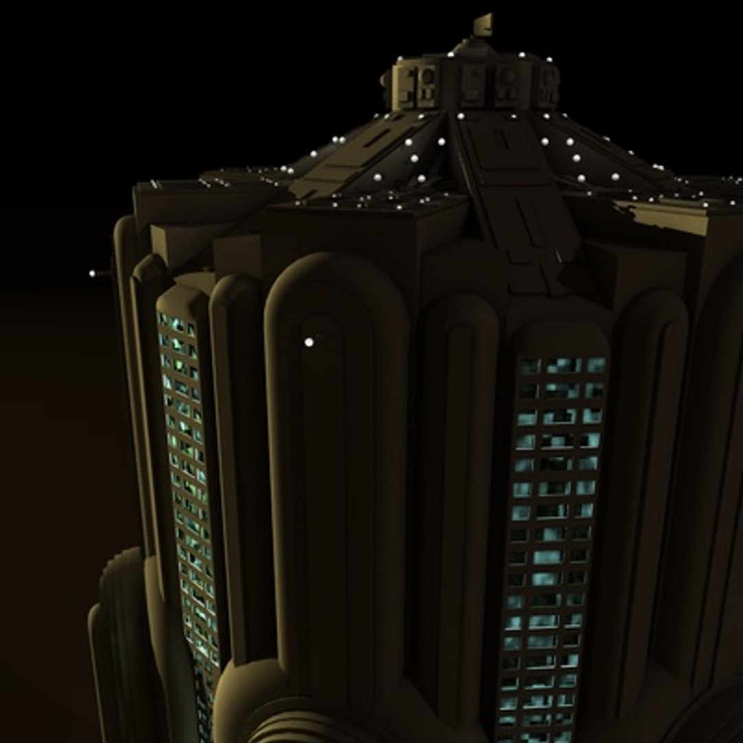 3d Model Sci-fi Building