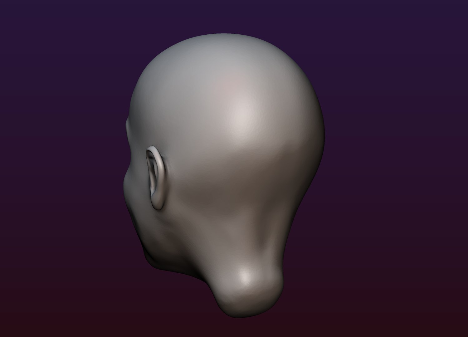 3D Male Head 6 Bald Head - TurboSquid 1889194