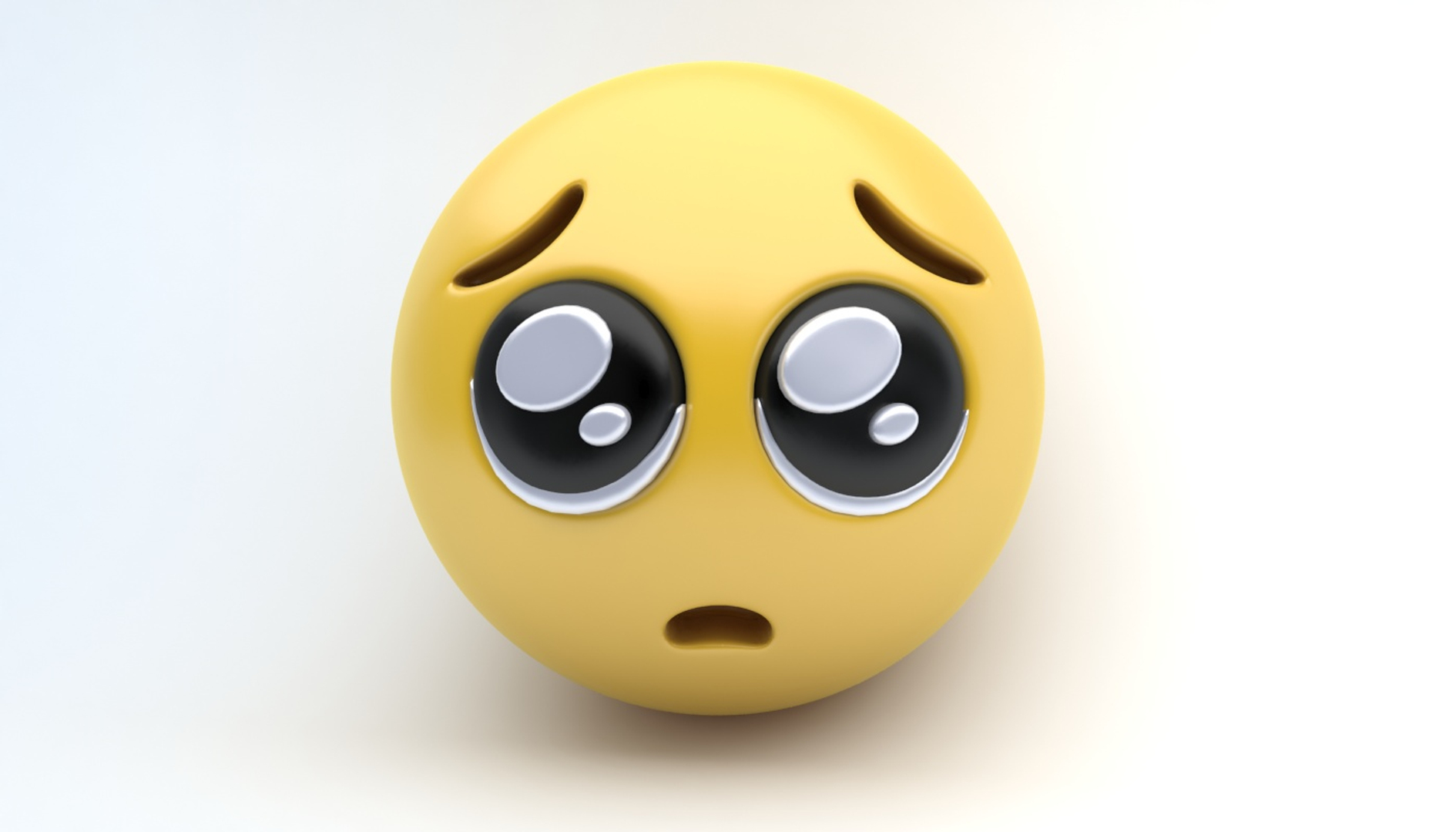 Emoji pleading eyes 3D - TurboSquid 1331225