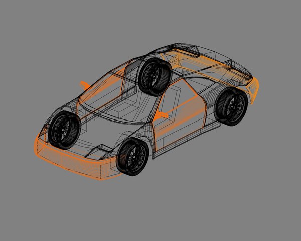 free base car 3d model
