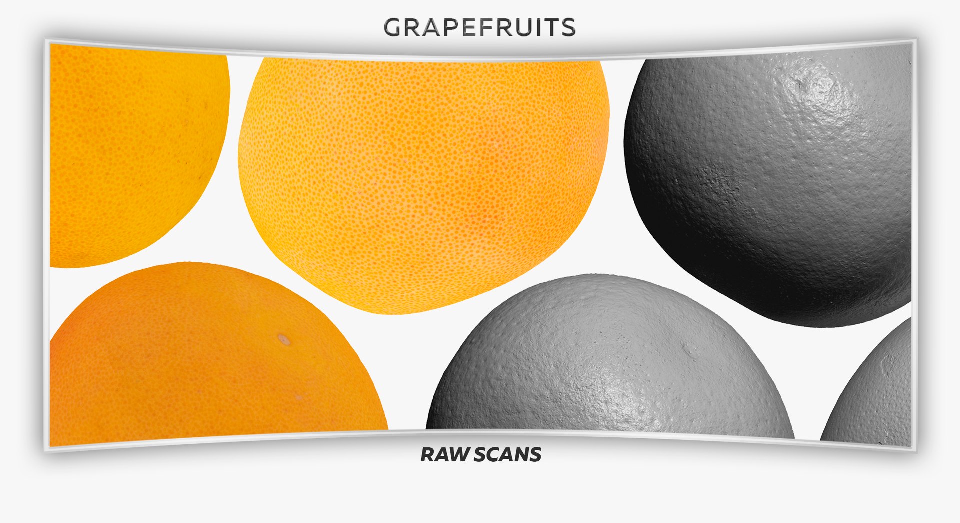 Grapefruits Collection 01 - 3 Models RAW Scans 3D Model - TurboSquid ...