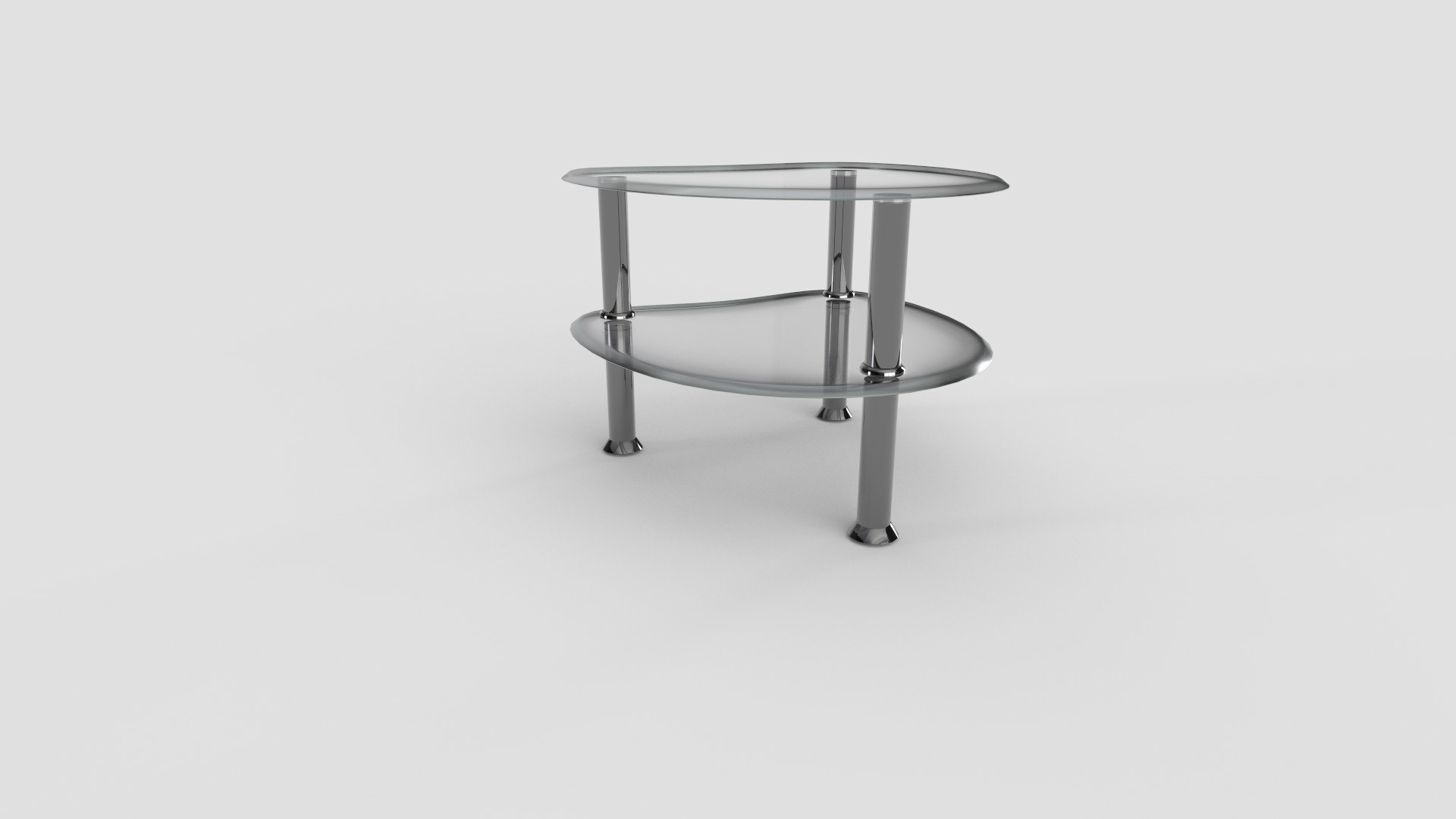 Glass Table 3D Model - TurboSquid 2256444