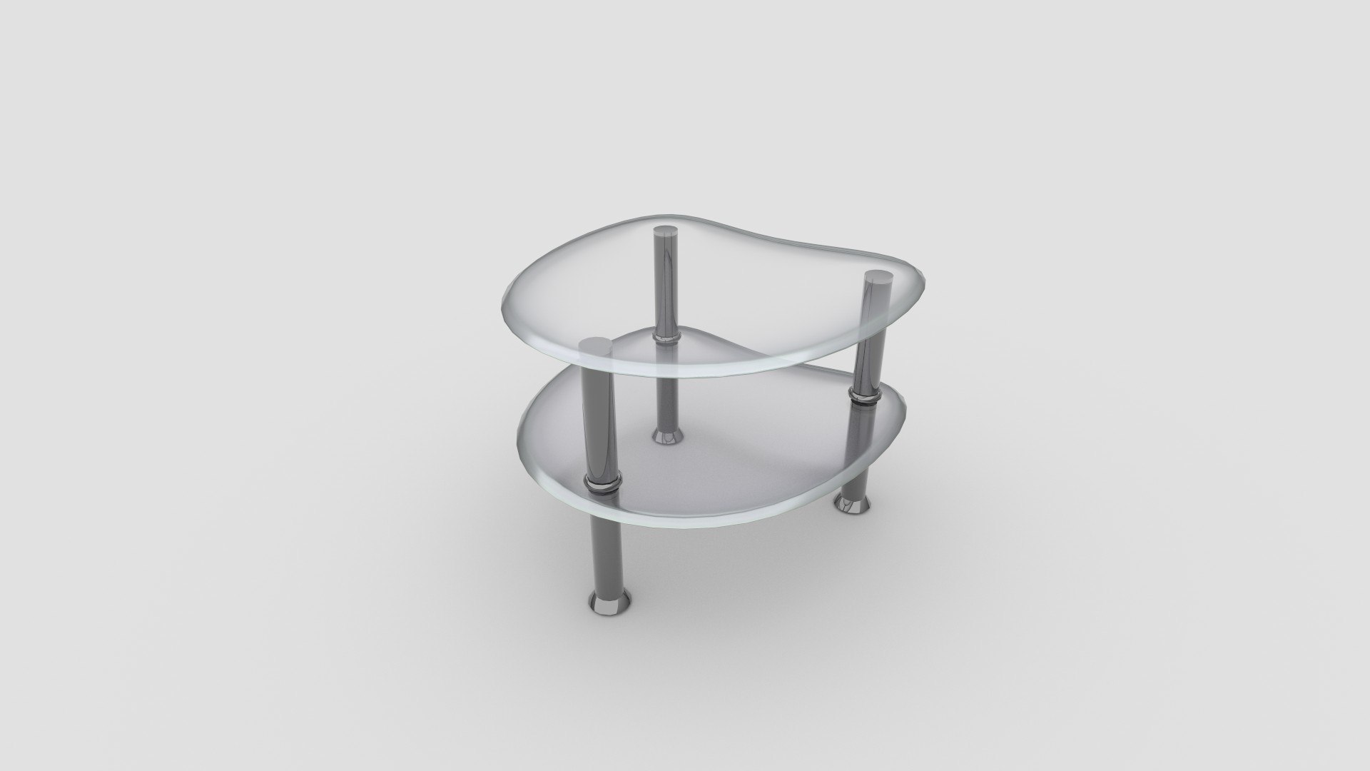 Glass Table 3D Model - TurboSquid 2256444