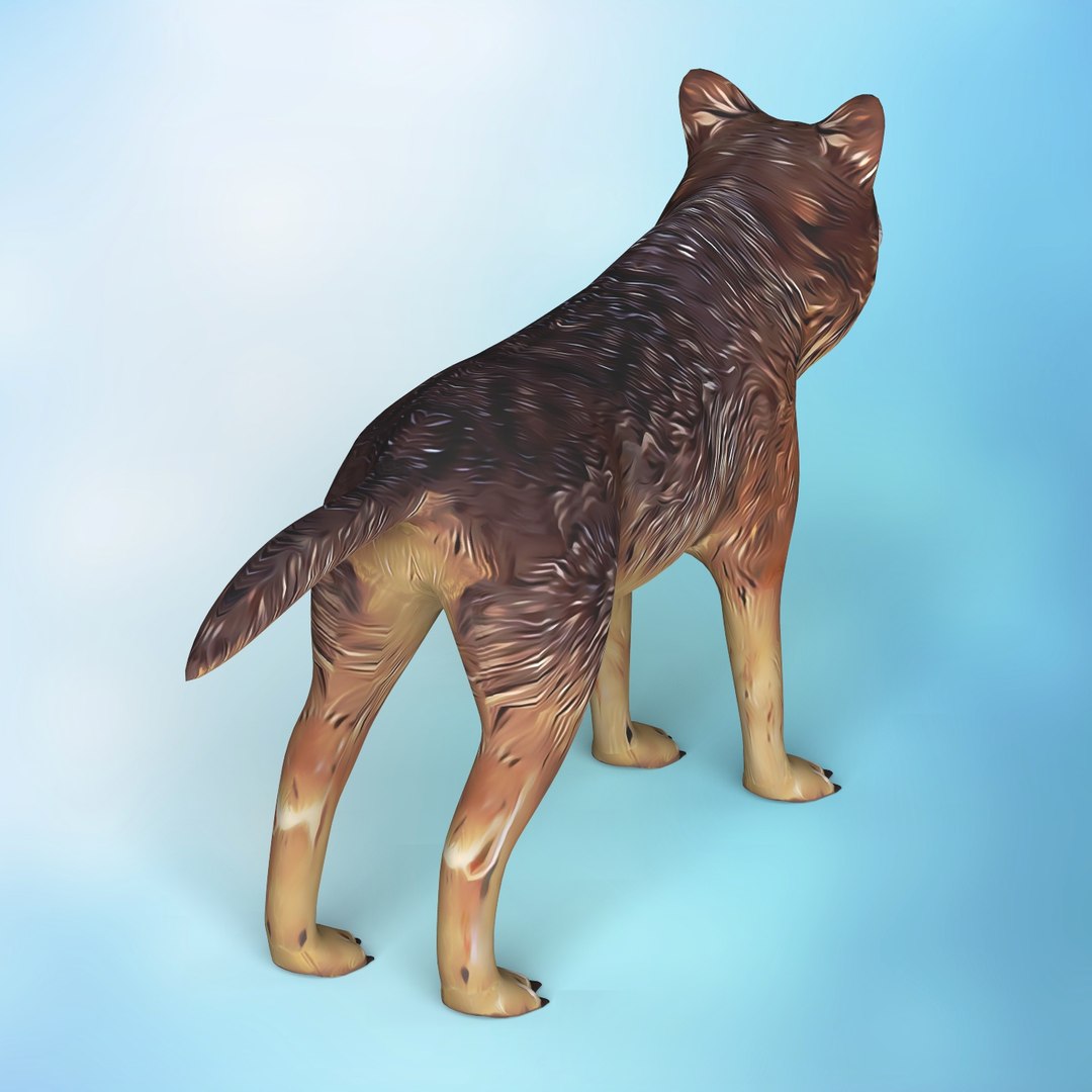 Cartoon Wolf 3D Model - TurboSquid 1496369