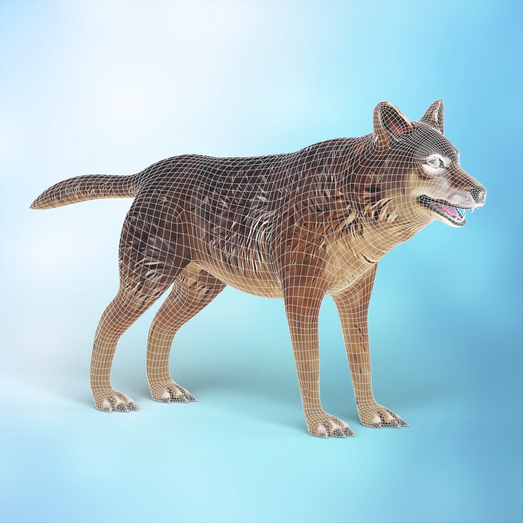 Cartoon Wolf 3D Model - TurboSquid 1496369