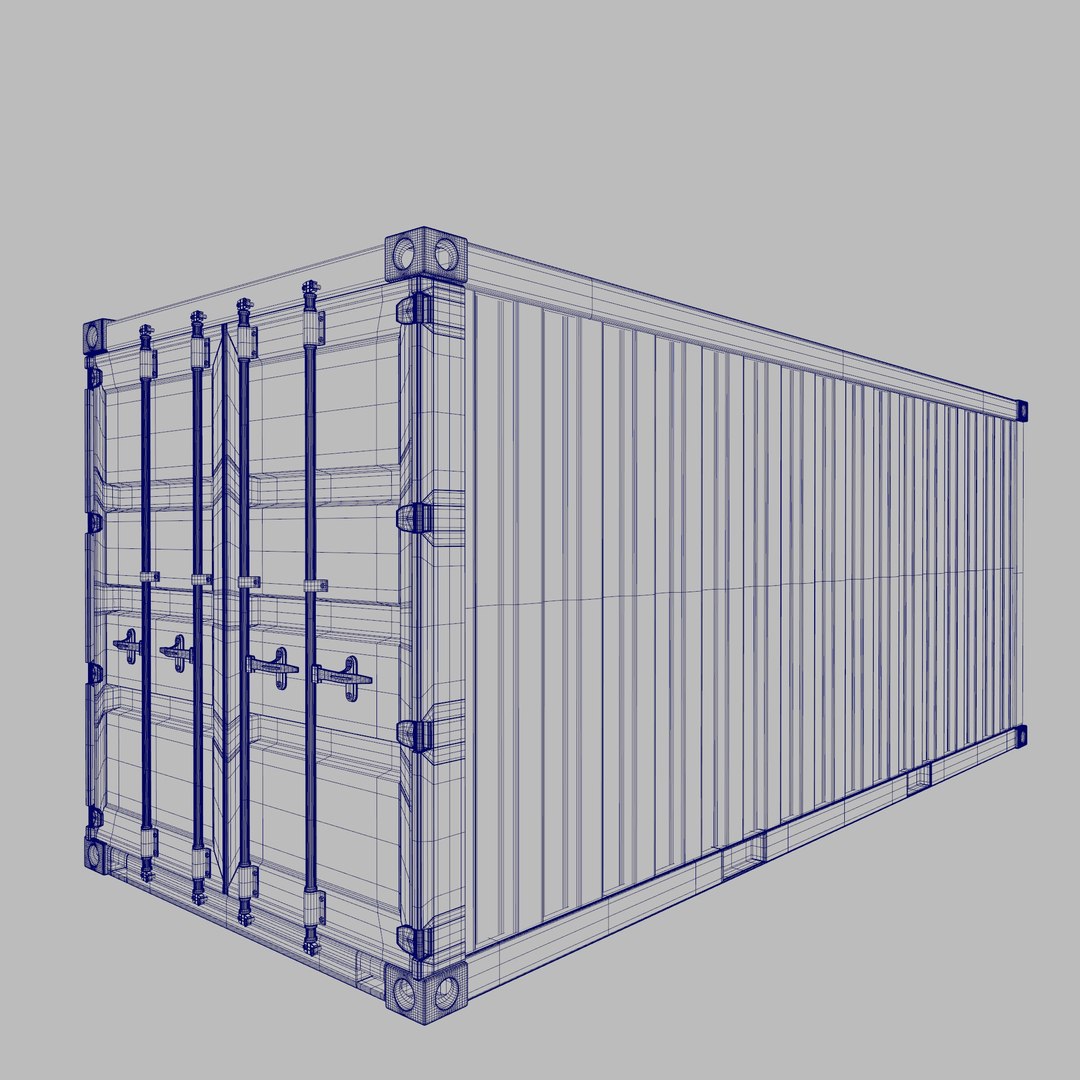 Container 3D Model - TurboSquid 2249055