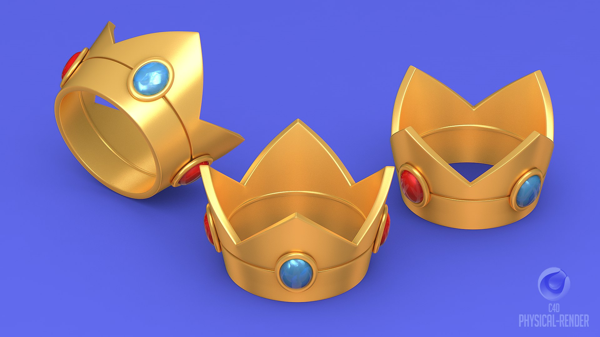 3D Prince Peach Crown - - TurboSquid 1522025