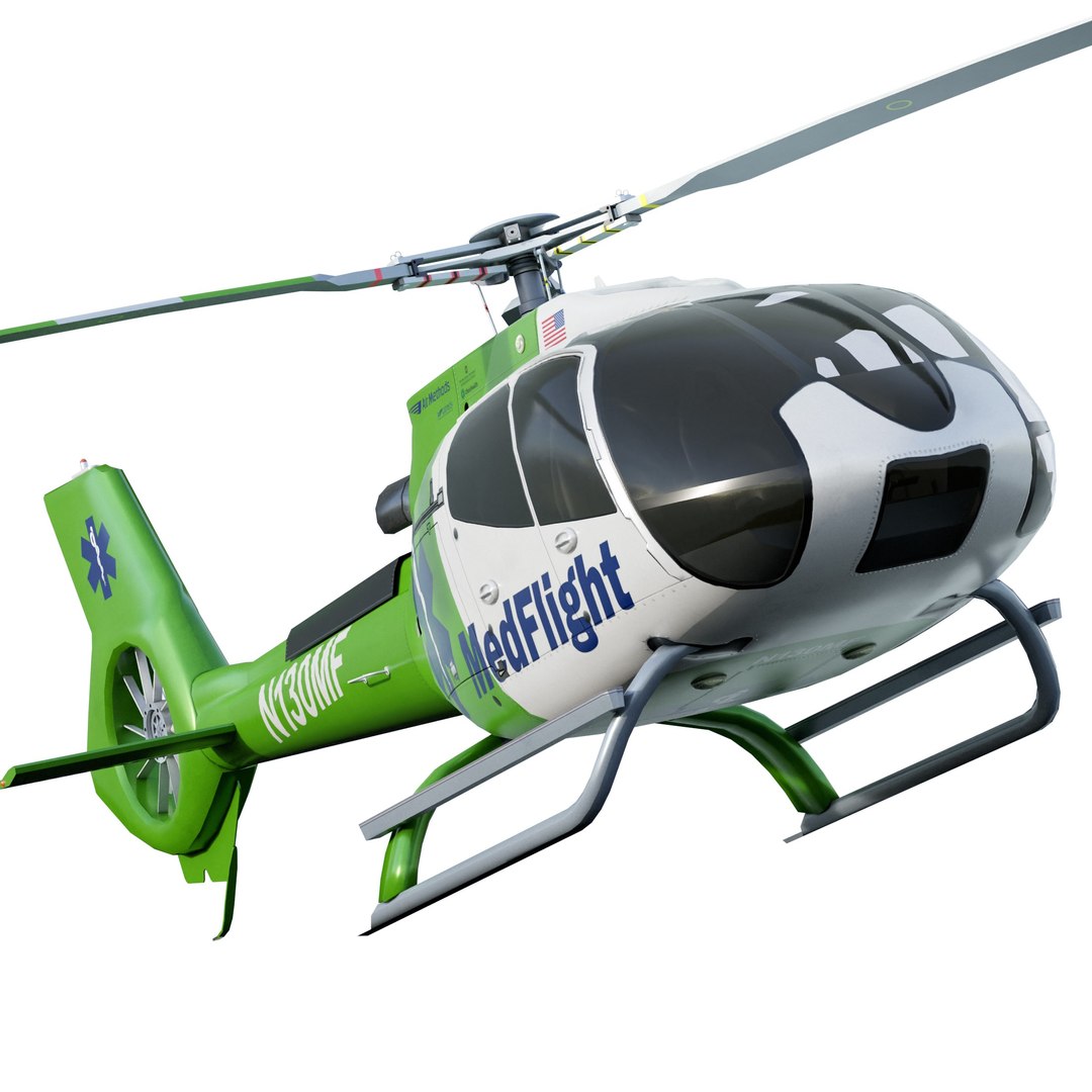 Helicopter Pack EC130-H130 Med Flight Livery3Dモデル - TurboSquid 1919816