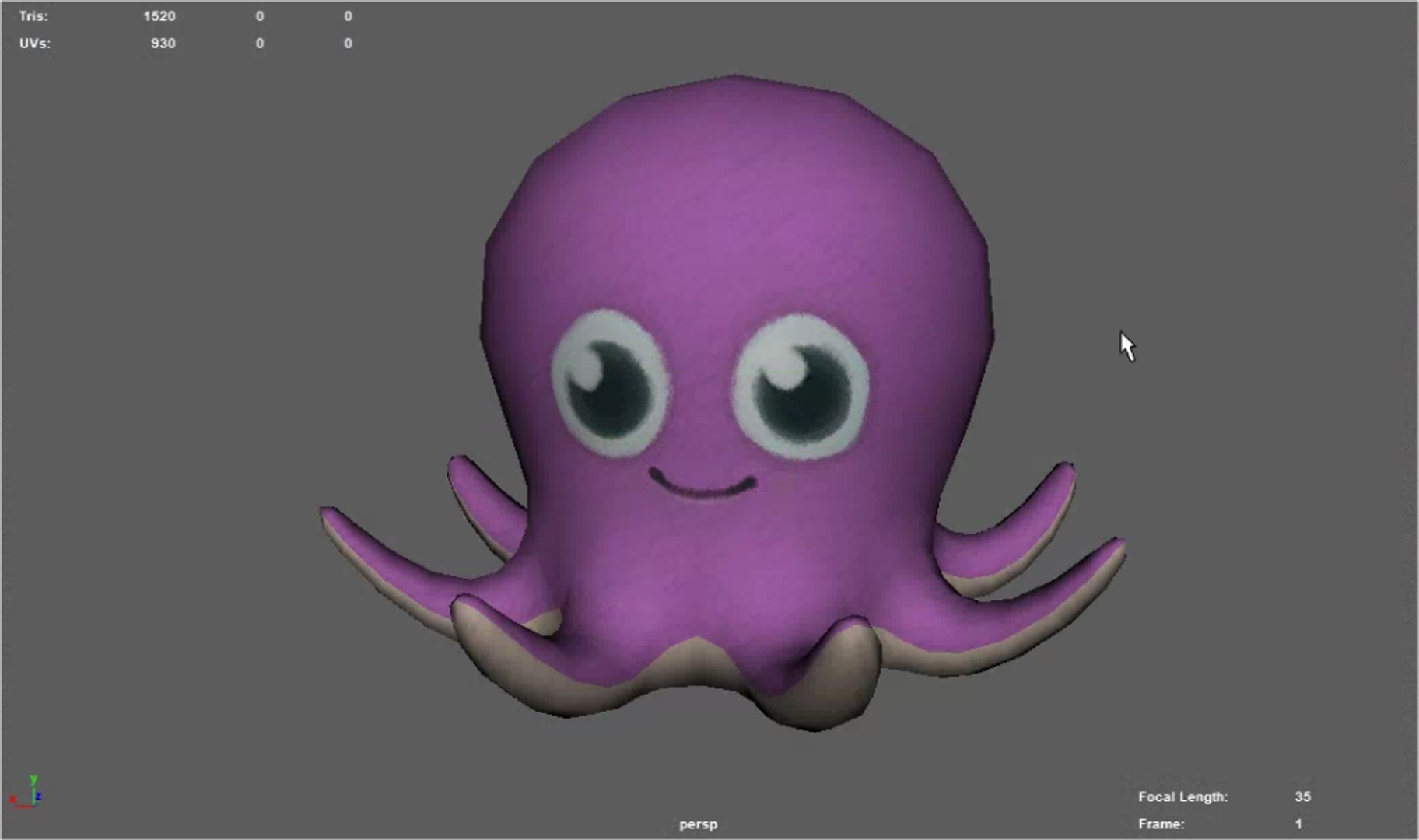 Cartoon Octopus 3D Model - TurboSquid 1580268