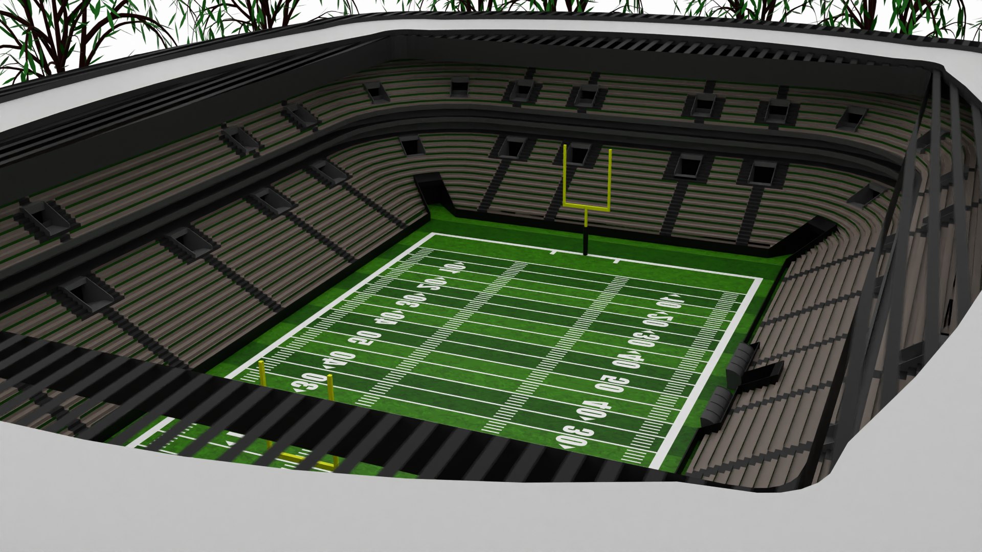 3D American Football Stadium Model - TurboSquid 2034418