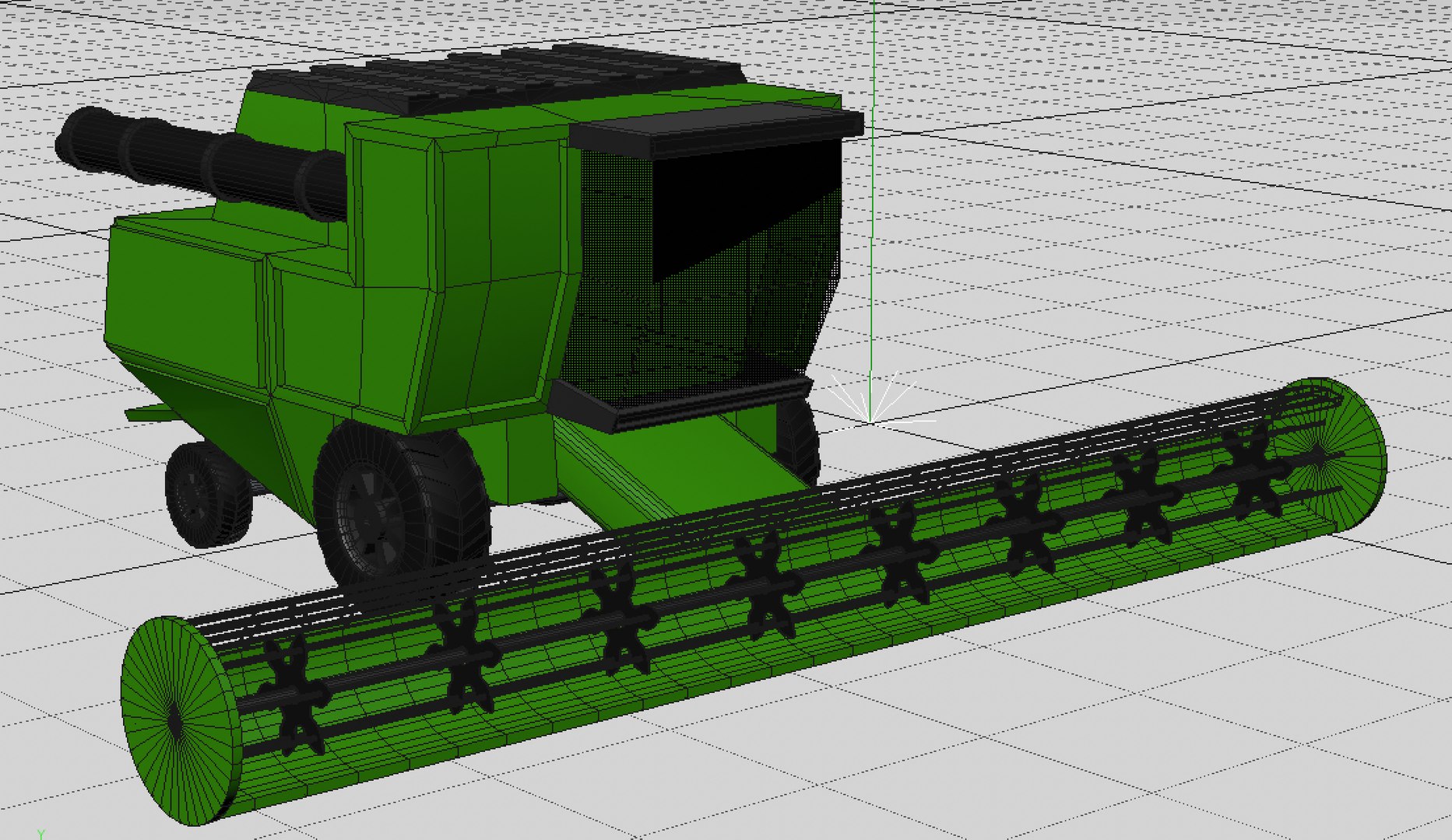 Harvester Machine 3d Model