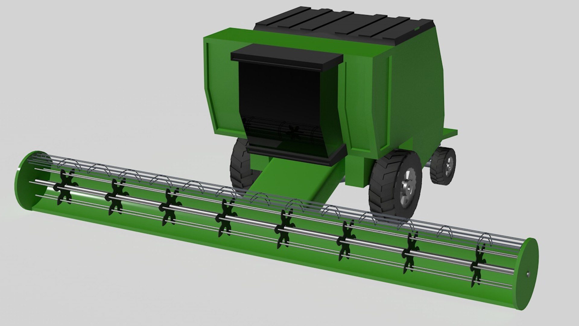 Harvester Machine 3d Model