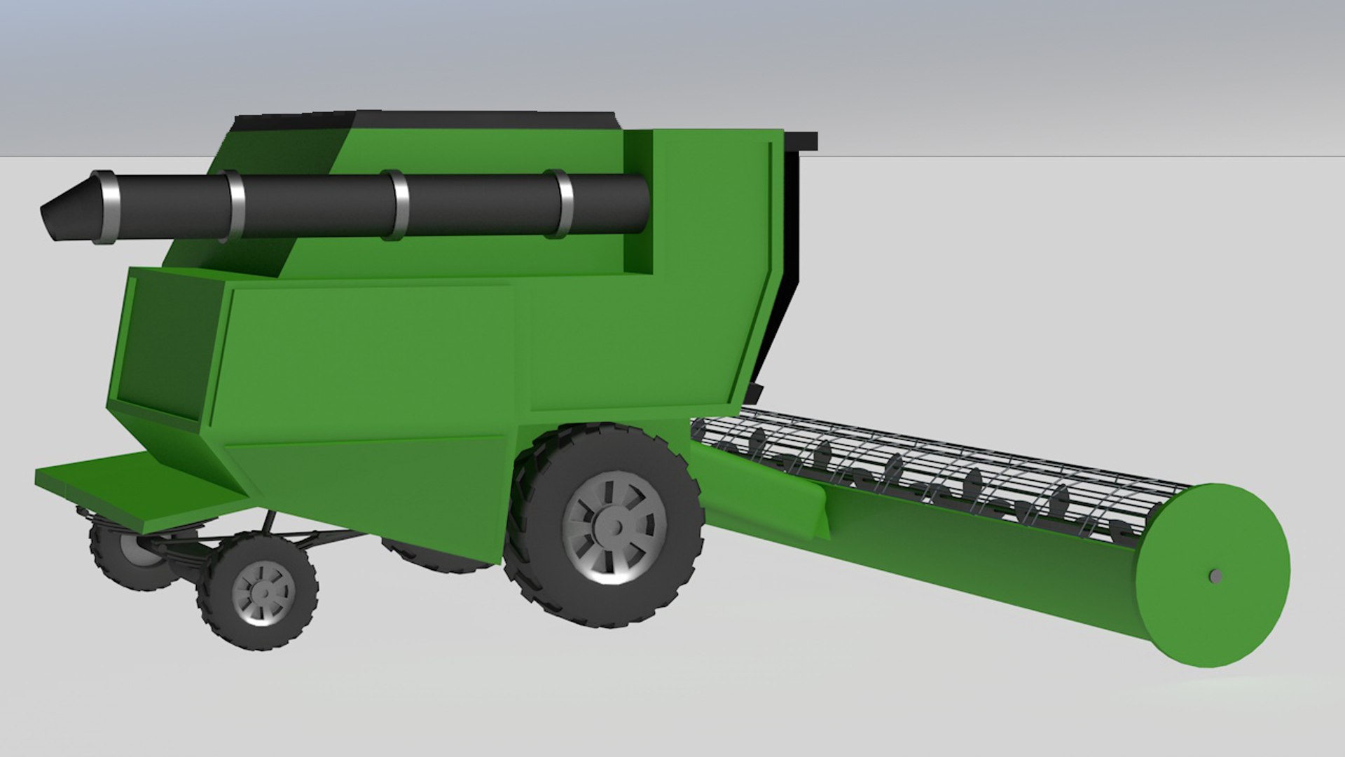 Harvester Machine 3d Model