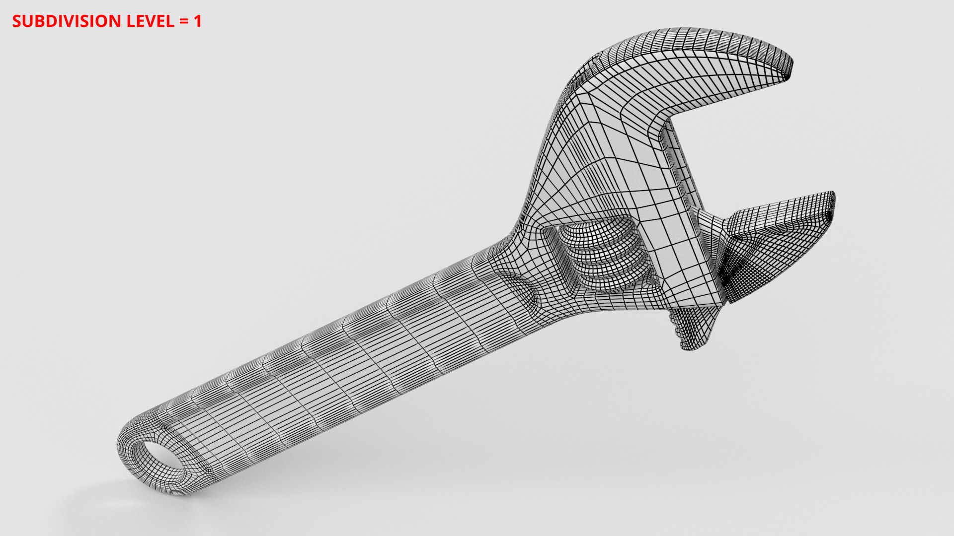 3D Adjustable Wrench Glossy Fingerprint - TurboSquid 2122594