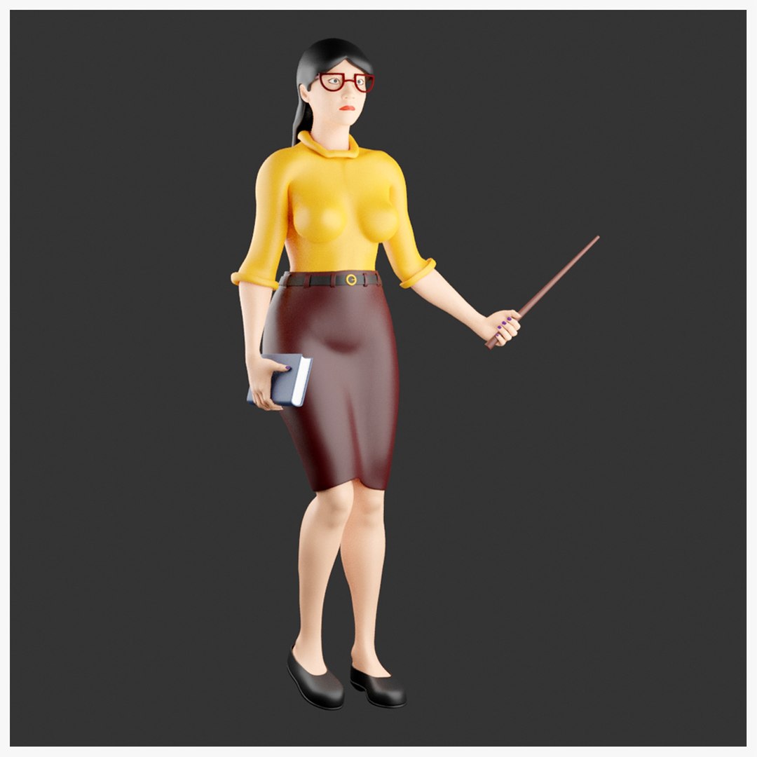 Teacher Printable 3D Model - TurboSquid 2082092